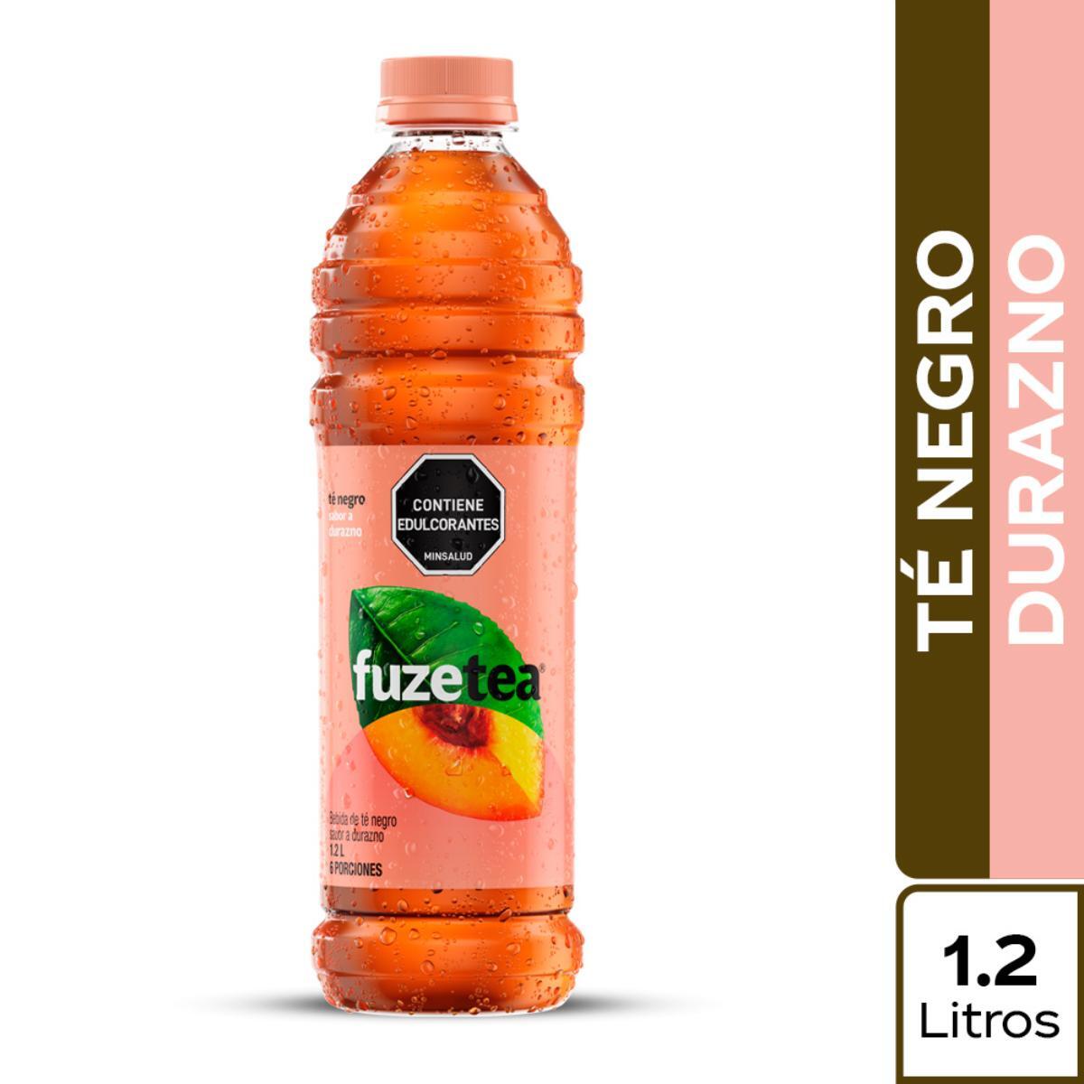 FUZE TEA NEGRO DURAZNO BOTELLA X 1.2 LT
