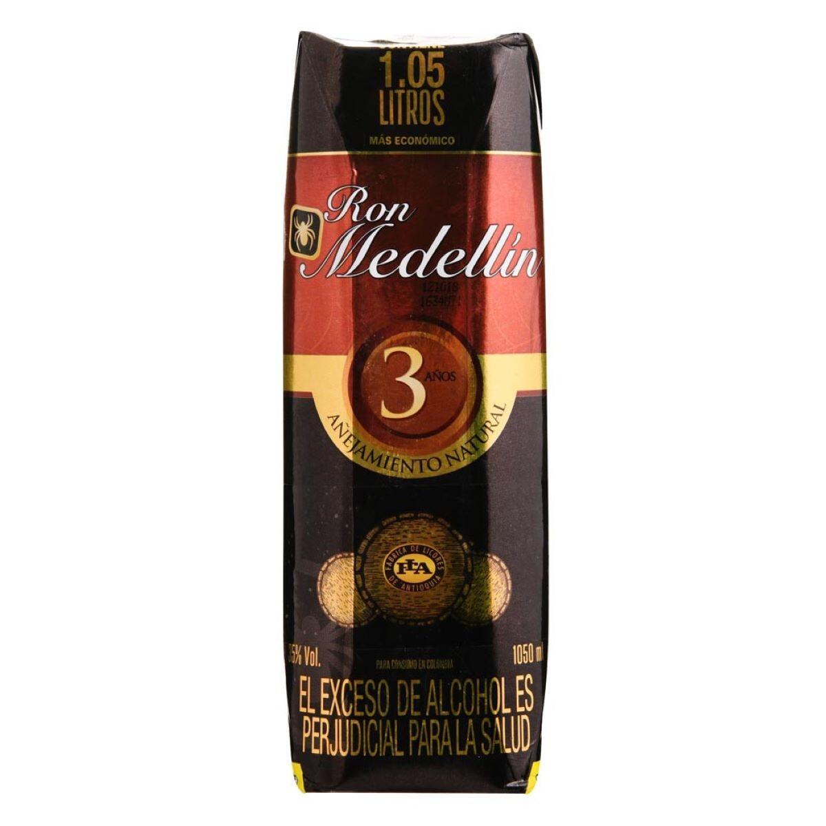 RON MEDELLIN TETRAPACK X 1050 ML - tudrogueriavirtual