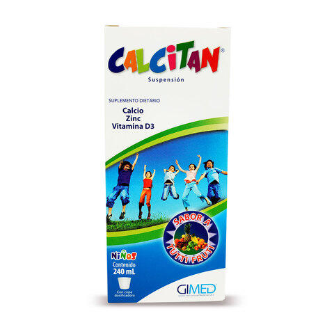 CALCITAN KIDS TUTTI FRUTTI FRASCO X 240 ML - tudrogueriavirtual