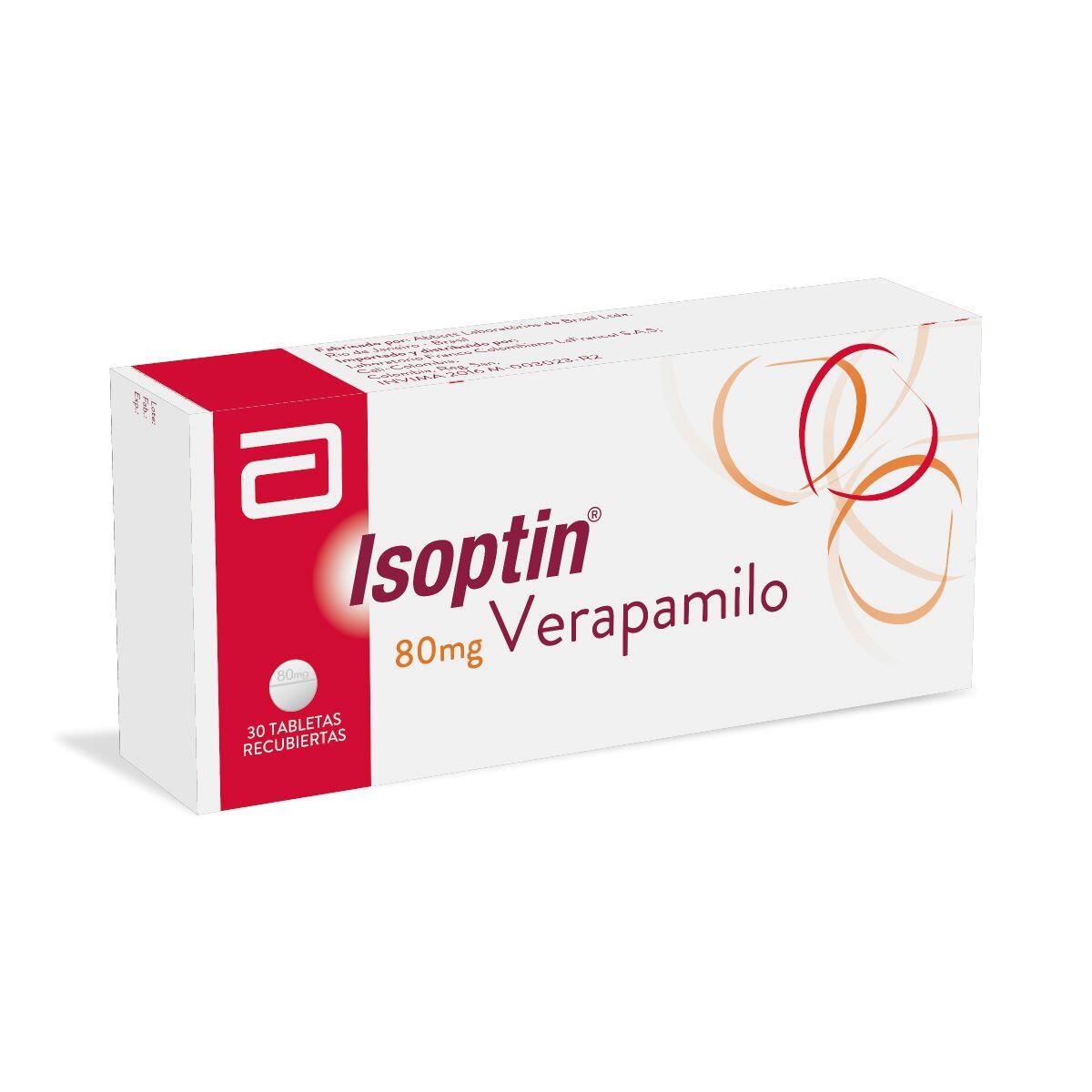 ISOPTIN 80 MG CAJA X 30 TABL