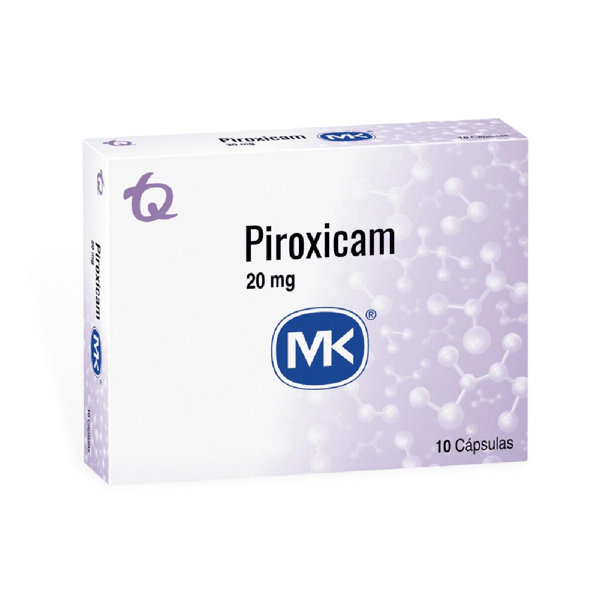 PIROXICAM 20 MG CAJA X 10 CAP