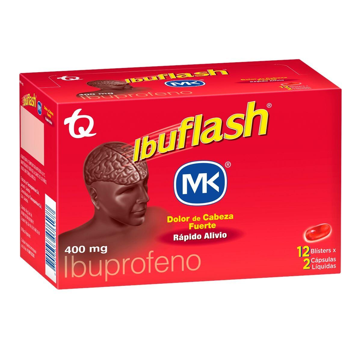 IBUFLASH FORTE 400 MG CAJA X 24 CAP
