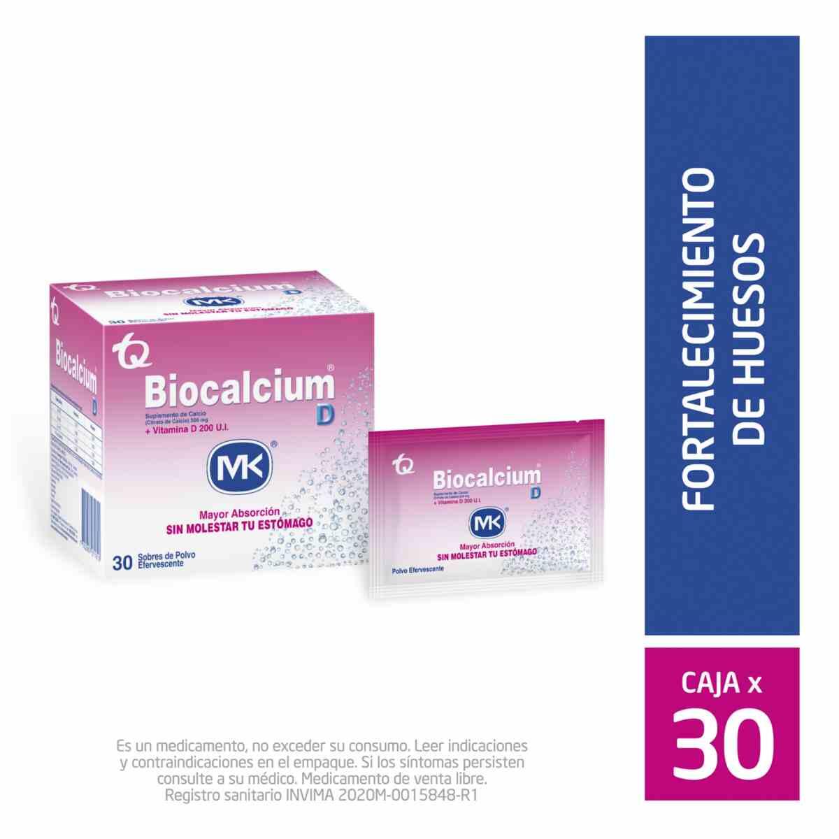 BIOCALCIUM D 500 MG CAJA X 30 SOBRES - Salud, Medicamentos, Higiene y ...