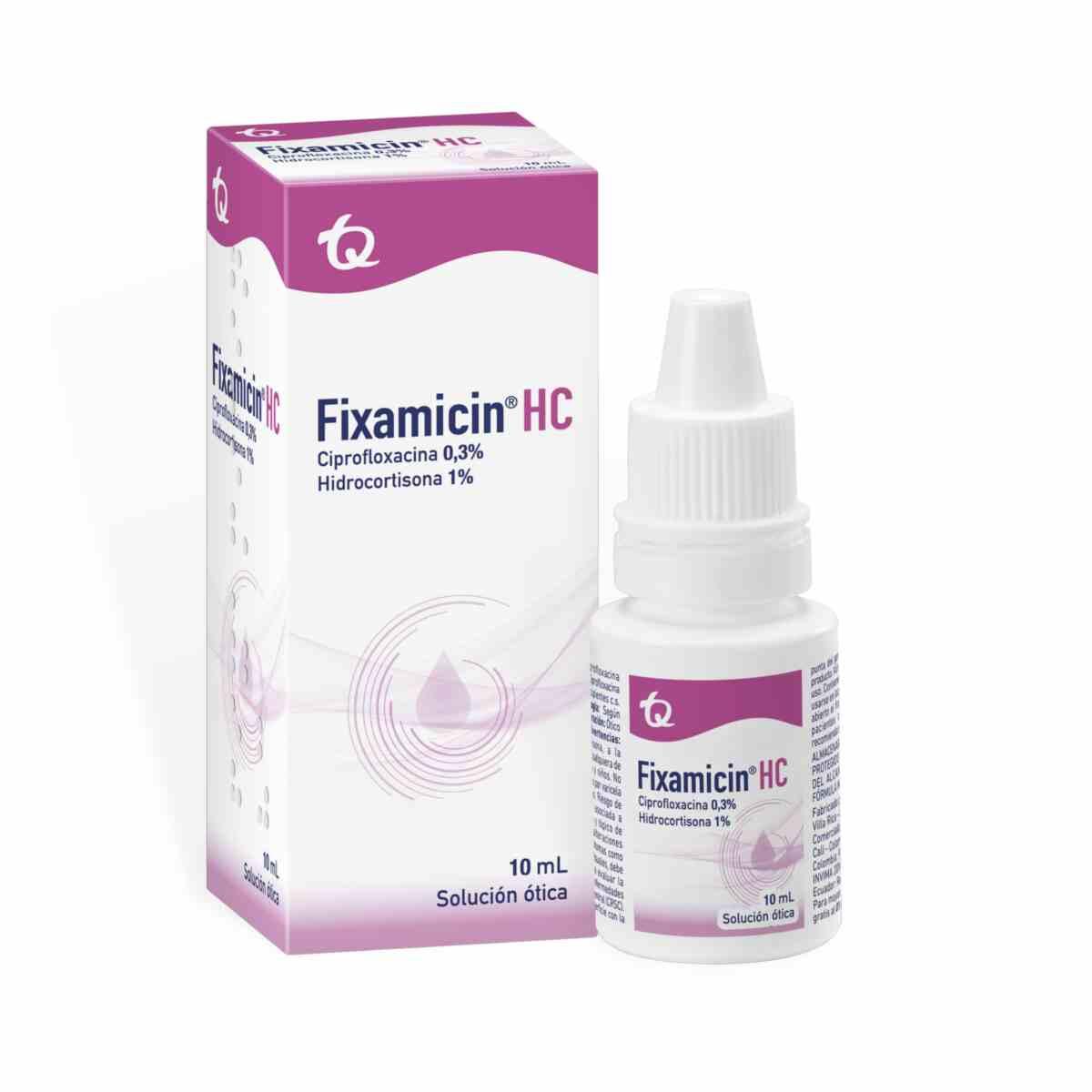 FIXAMICIN HC GOTAS OTICAS FRASCO X 10 ML