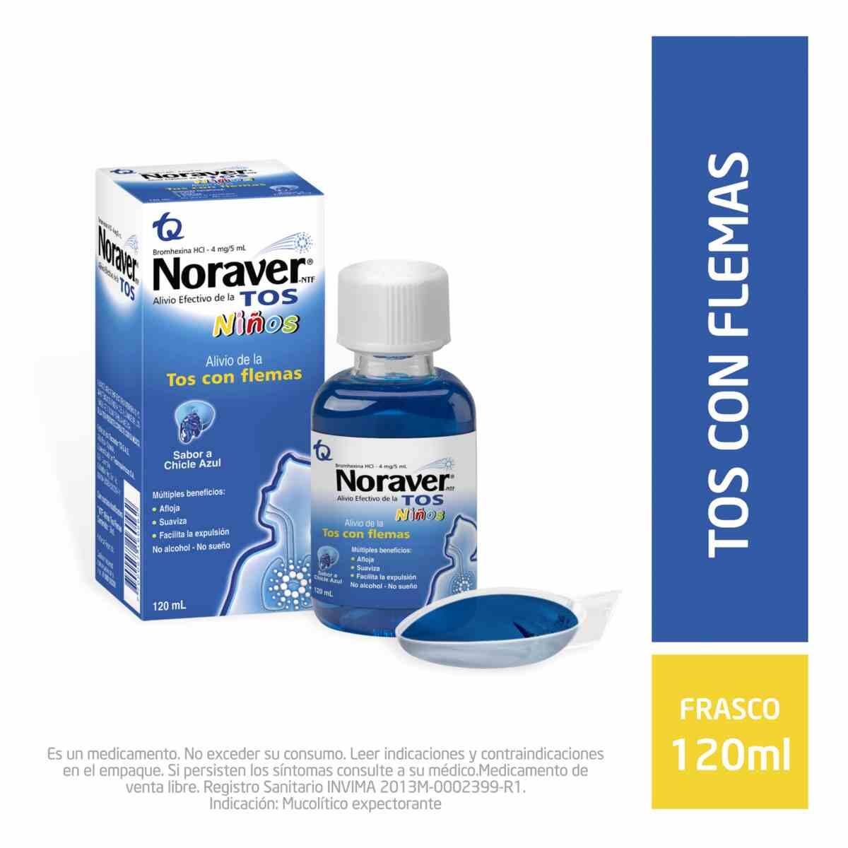 NORAVER TOS PEDIATRICO FRASCO X 120 ML