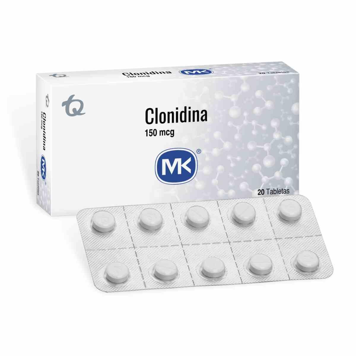 CLONIDINA 150 MG CAJA X 20 TABL