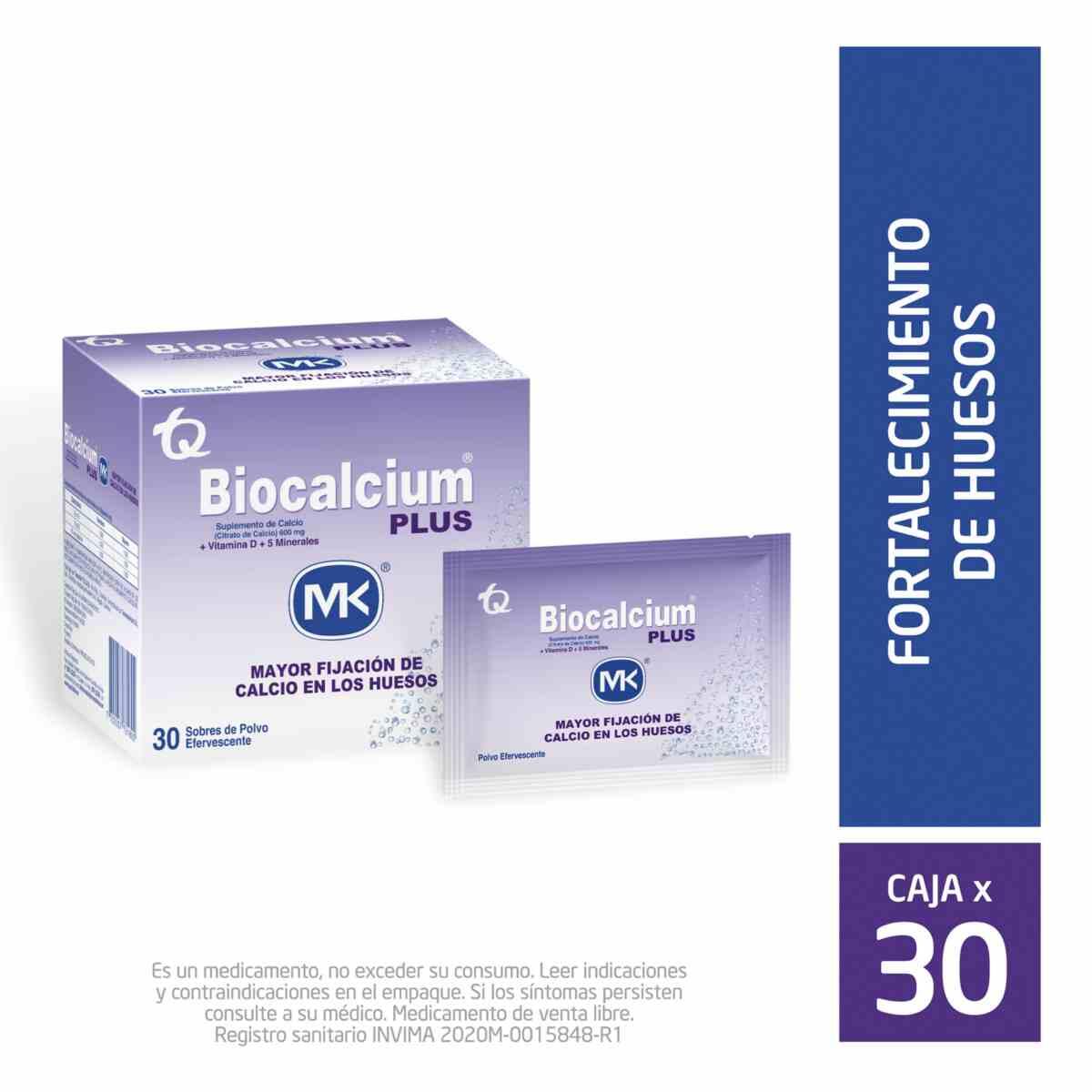 BIOCALCIUM PLUS CAJA X 30 SOBRES