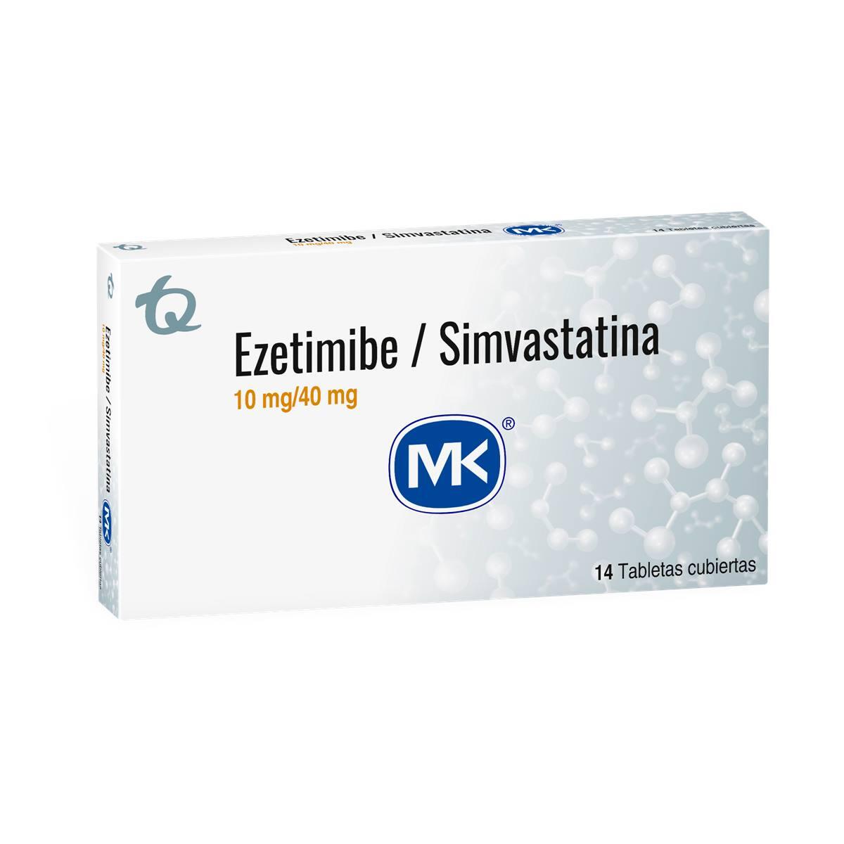 EZETIMIBE/SIMVASTATINA 10/40 MG CAJA X 14 TABL - Salud, Medicamentos ...