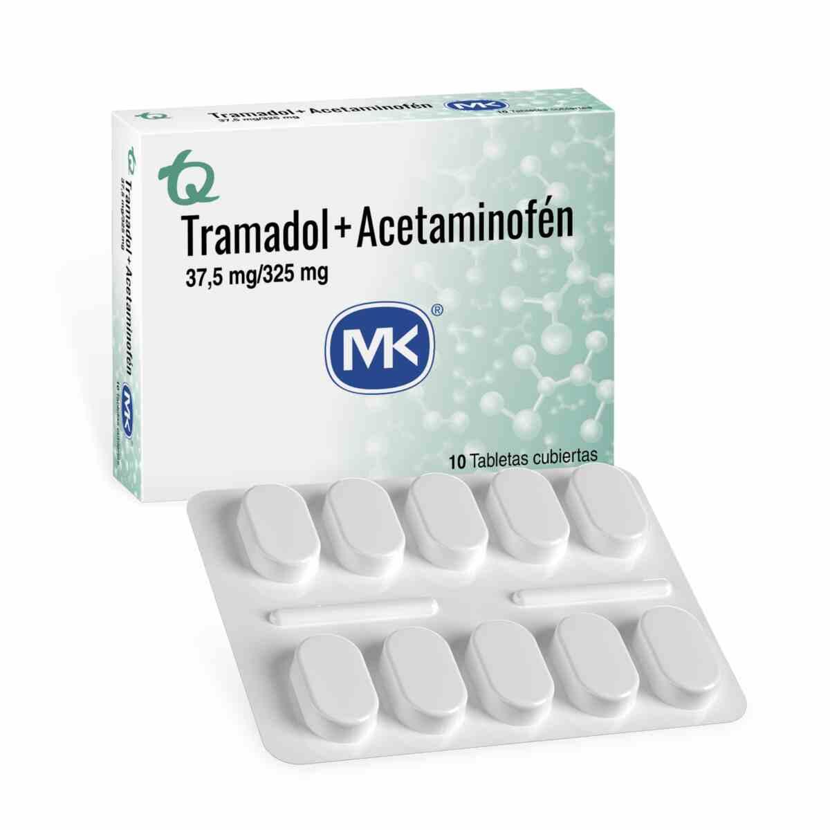 ACETAMINOFEN+TRAMADOL 325/37.5 MG X 10 TAB - tudrogueriavirtual