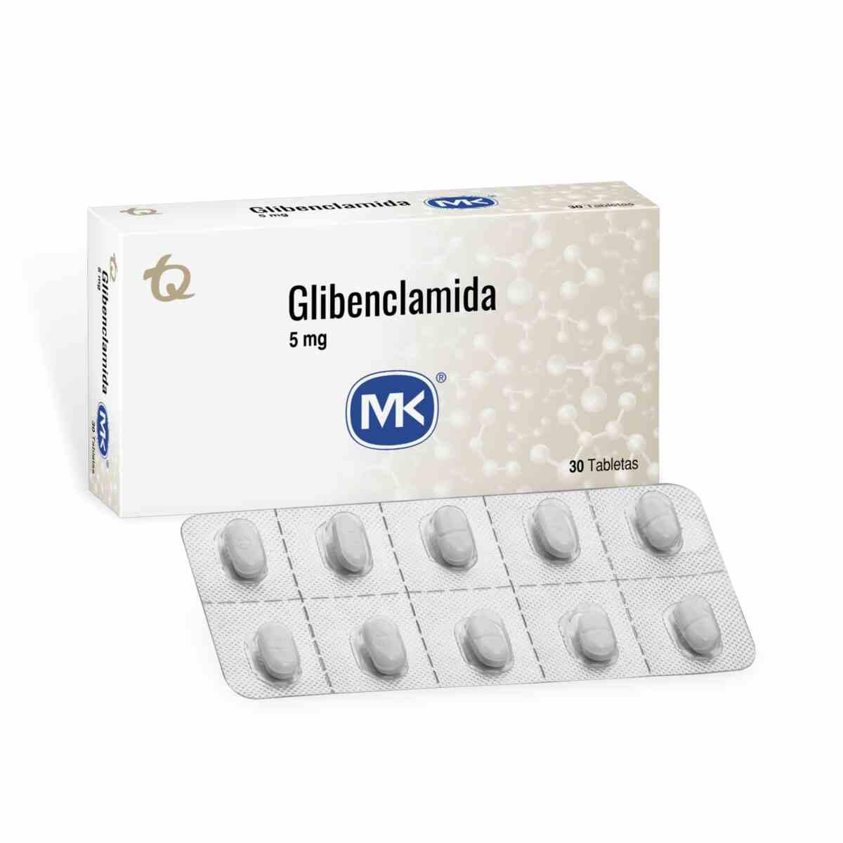 GLIBENCLAMIDA 5 MG CAJA X 30 TABL