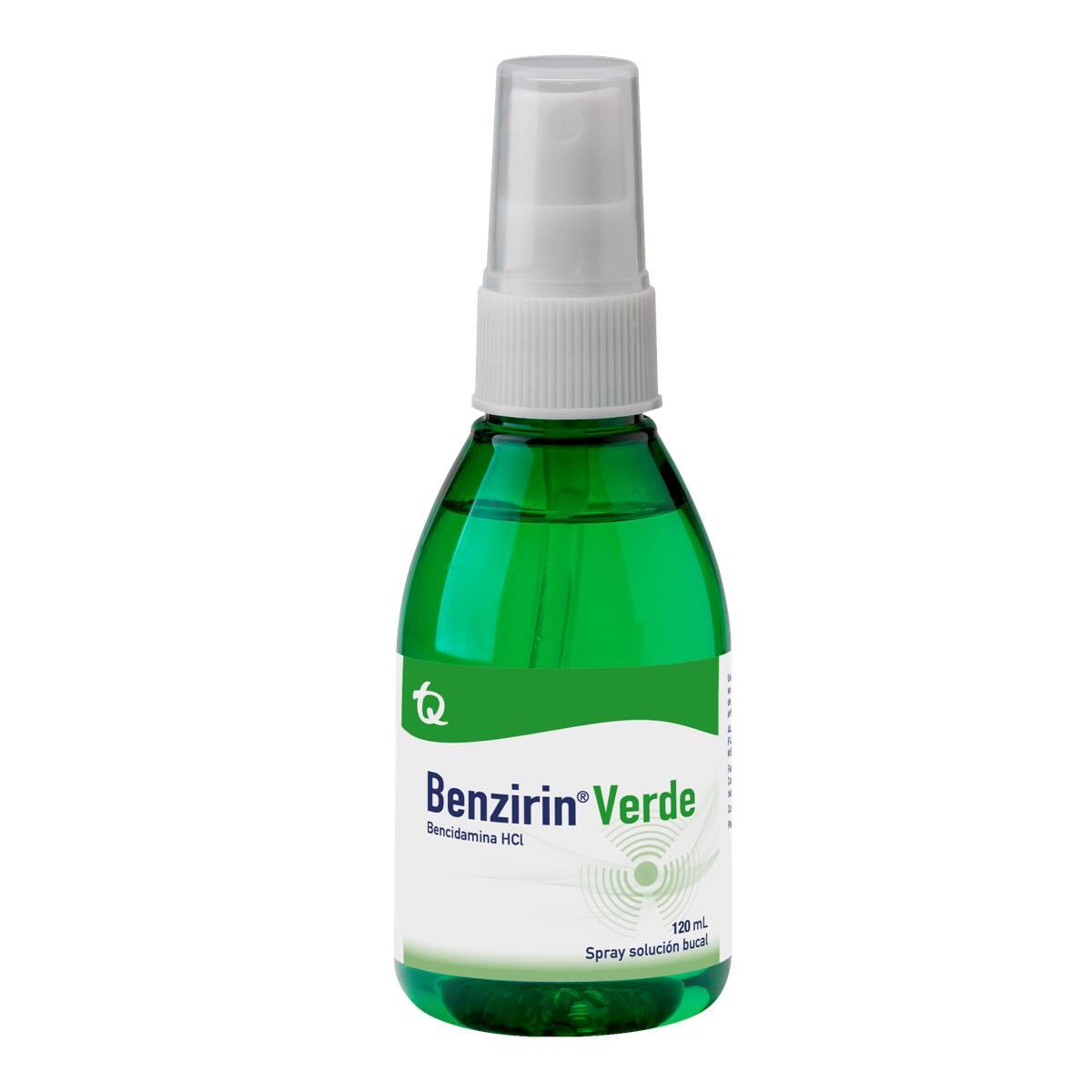 BENZIRIN VERDE SPRAY FRASCO X 120 ML - tudrogueriavirtual