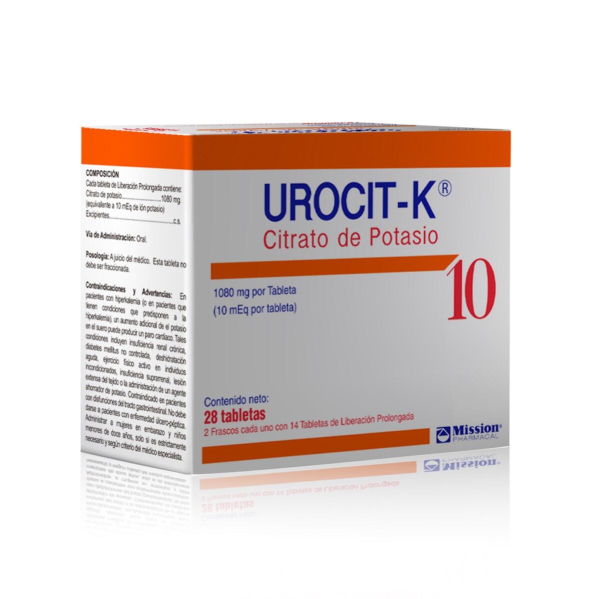 UROCIT K 1080 MG CAJA X 28 TABL