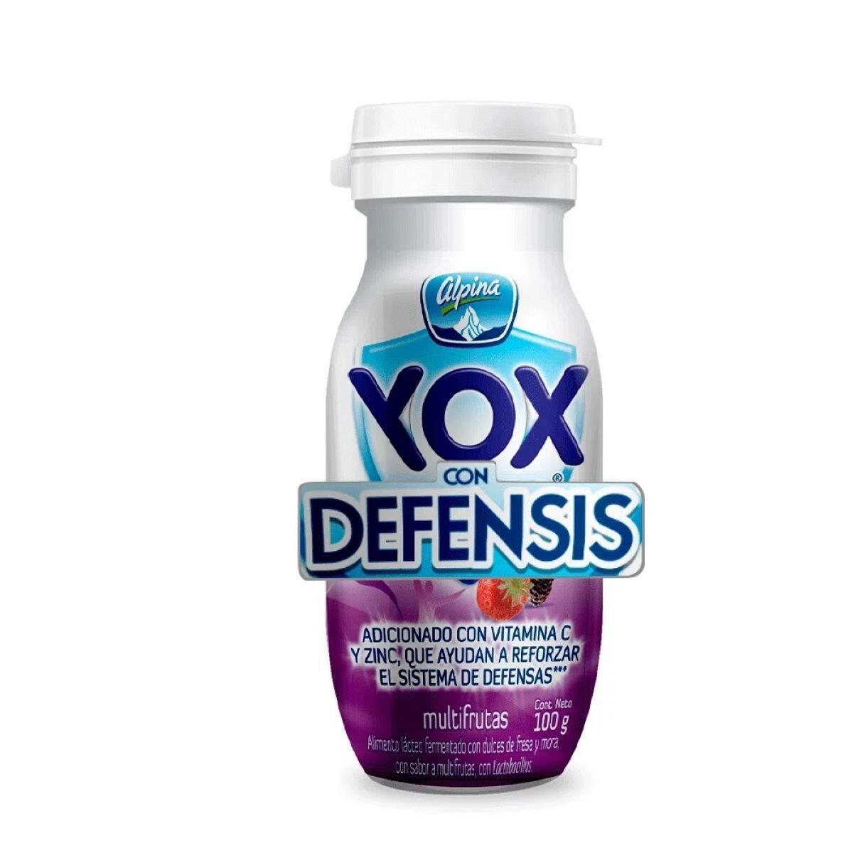 YOGURT YOX DEFENSIS MULTIFRUTA FCO X 100 GR