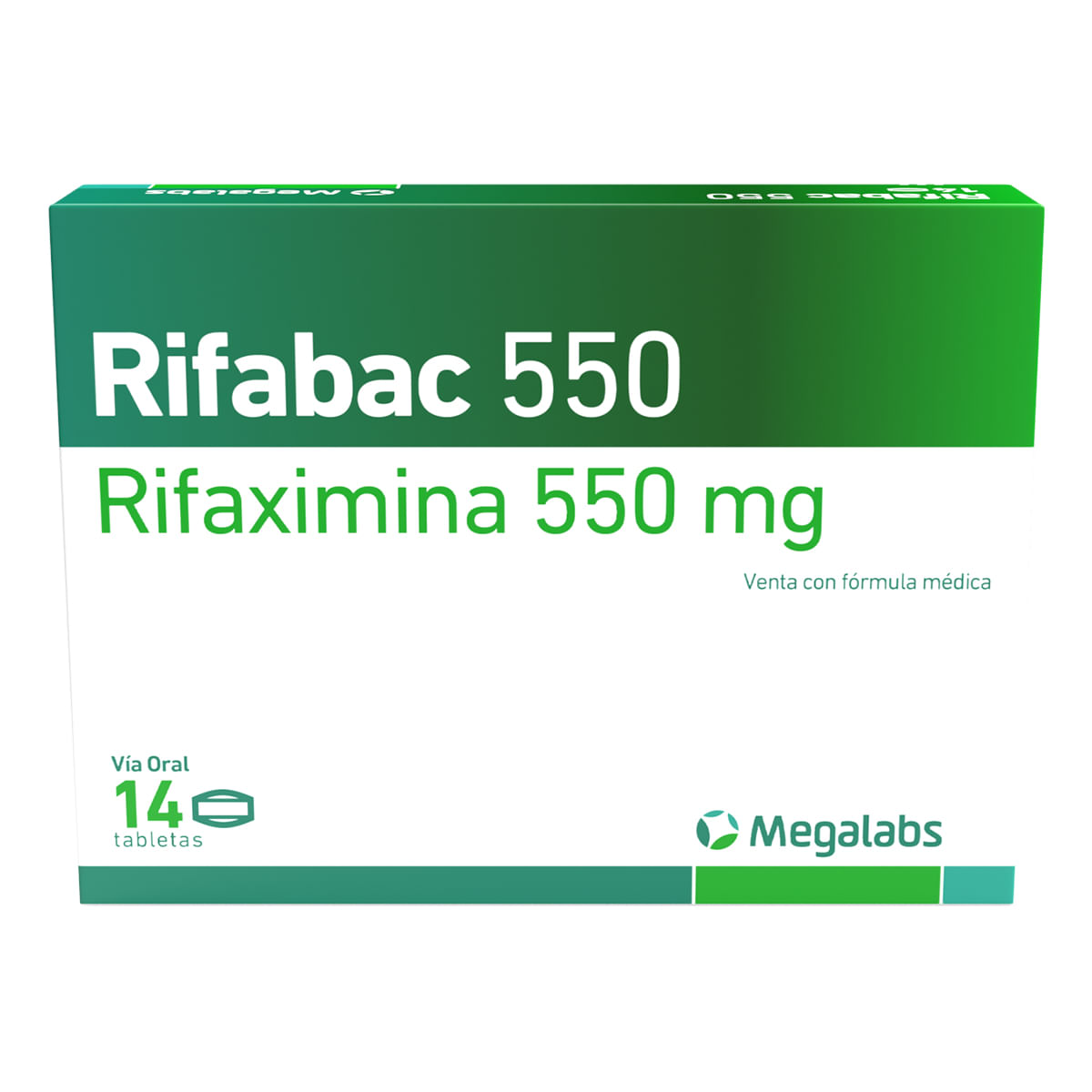 Rifabac 550 Mg Caja X 14 Tabl