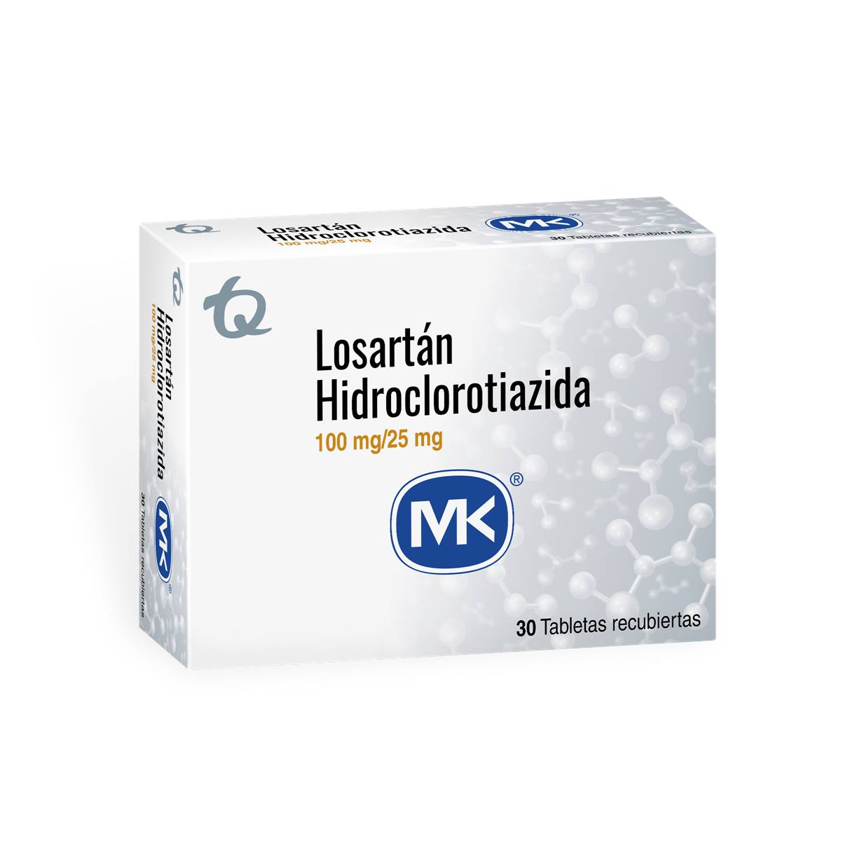 Losartan + Hidroclorotiazida 100/25 Mg X 30 Tabl - TuDrogueríaVirtual.com