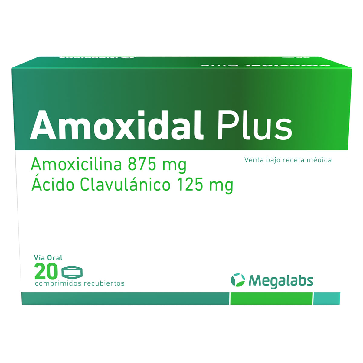 Amoxidal Plus Amoxicilina/acido Clavulanico 875/125 Mg X 20 Comp