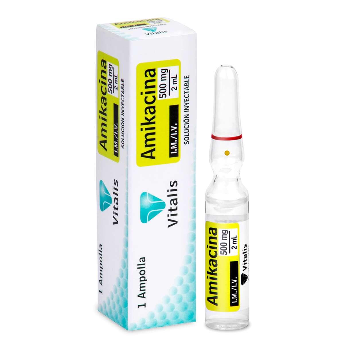AMIKACINA 500 MG IM/IV CAJA X 1 AMP X 2 ML VITALIS