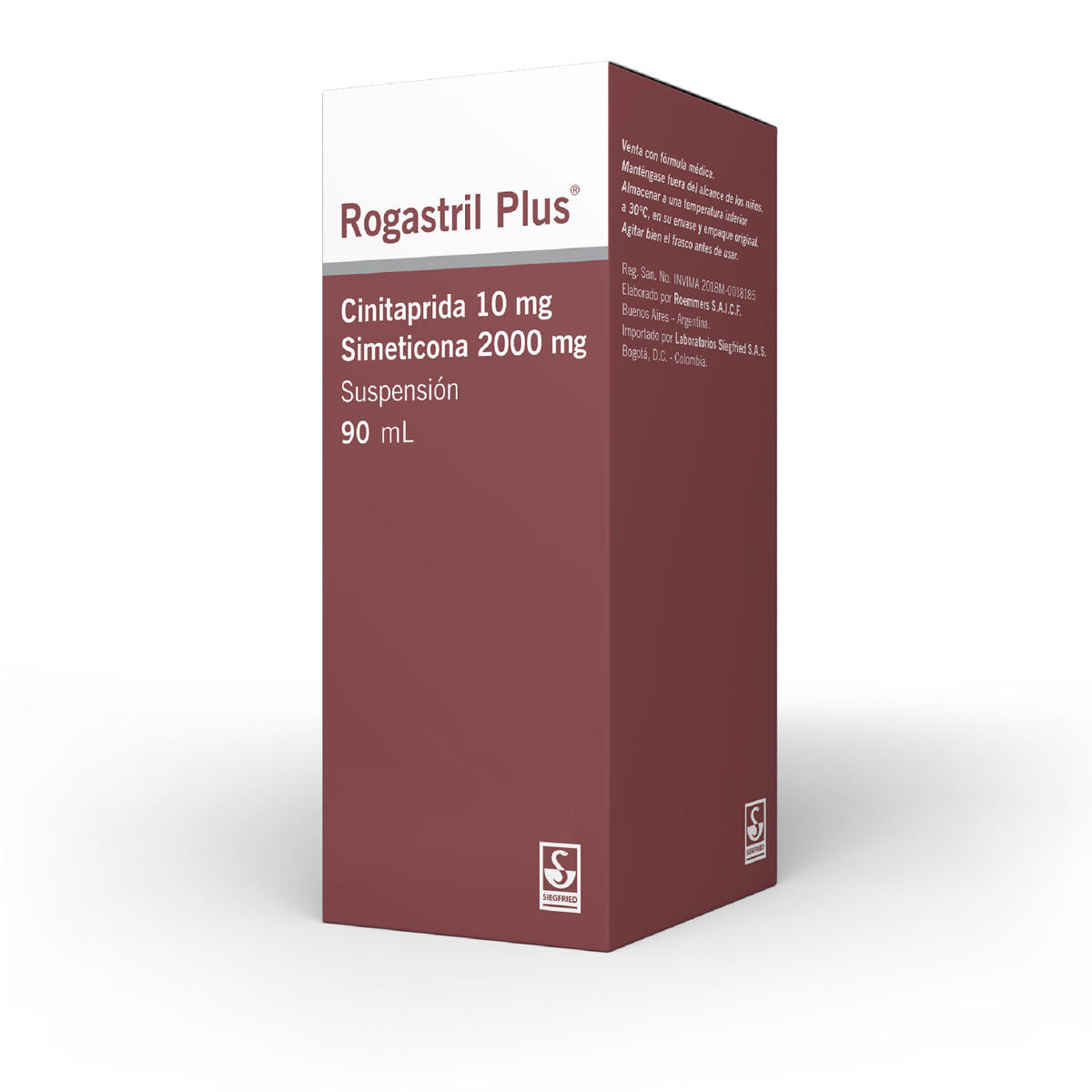 Rogastril Plus Cinitaprida/simeticona 10/2000 Mg Suspension X 90 Ml