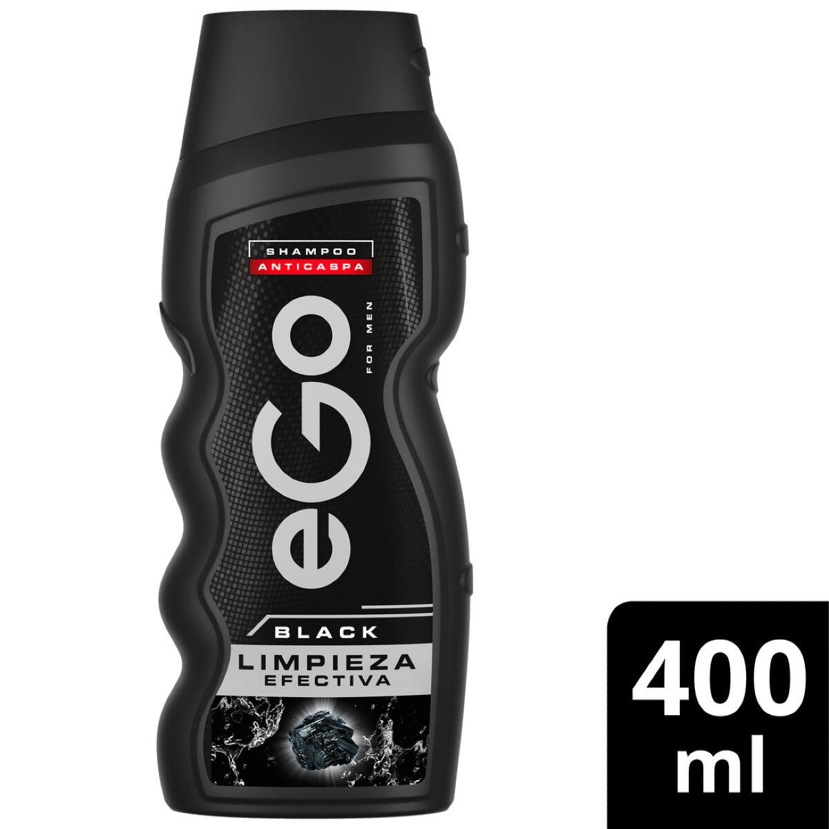 Shampoo Ego Anticaspa Black Limpieza Efectiva X 400 Ml