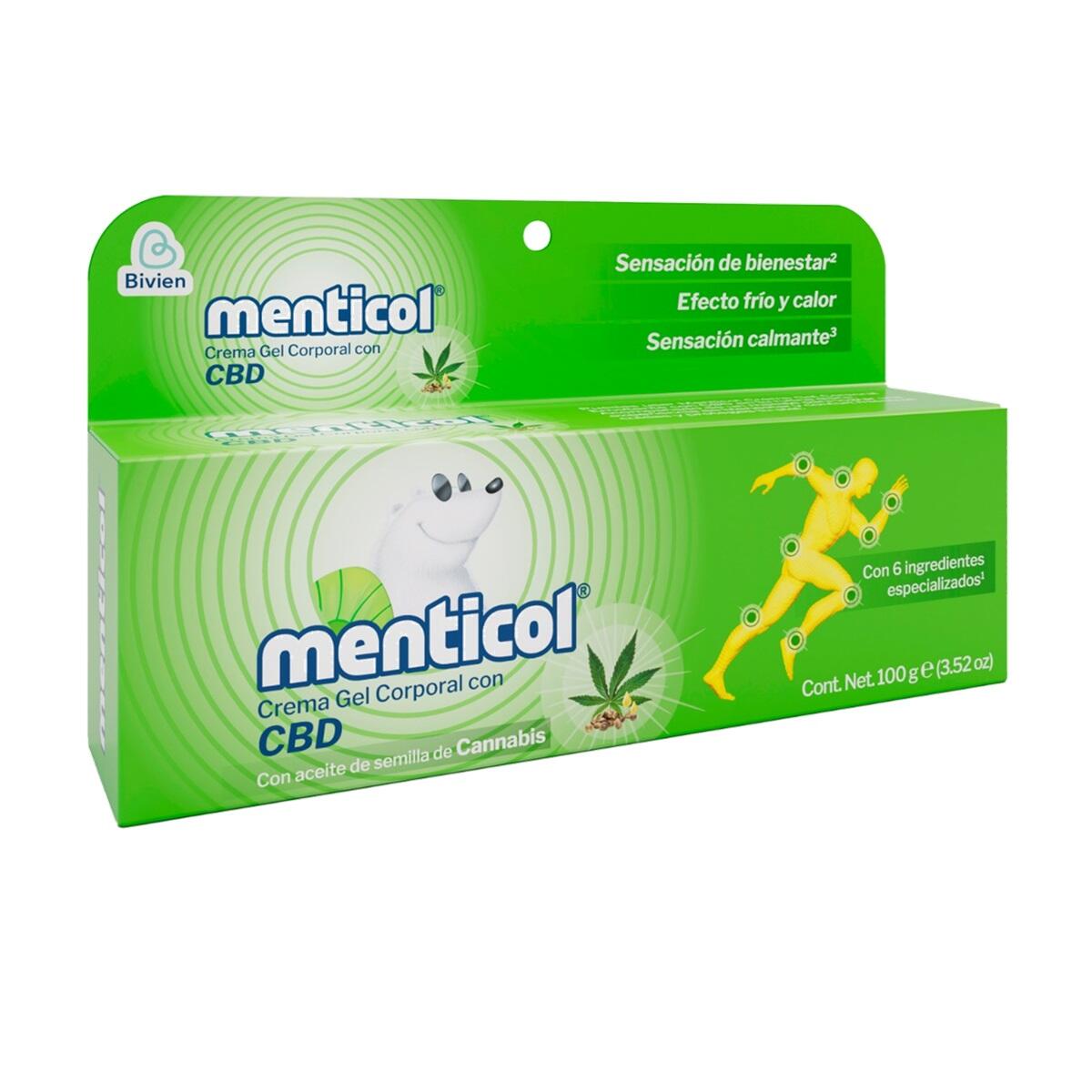 Menticol Canabis Crema Gel Tubo X 100 Gr - tudrogueriavirtual