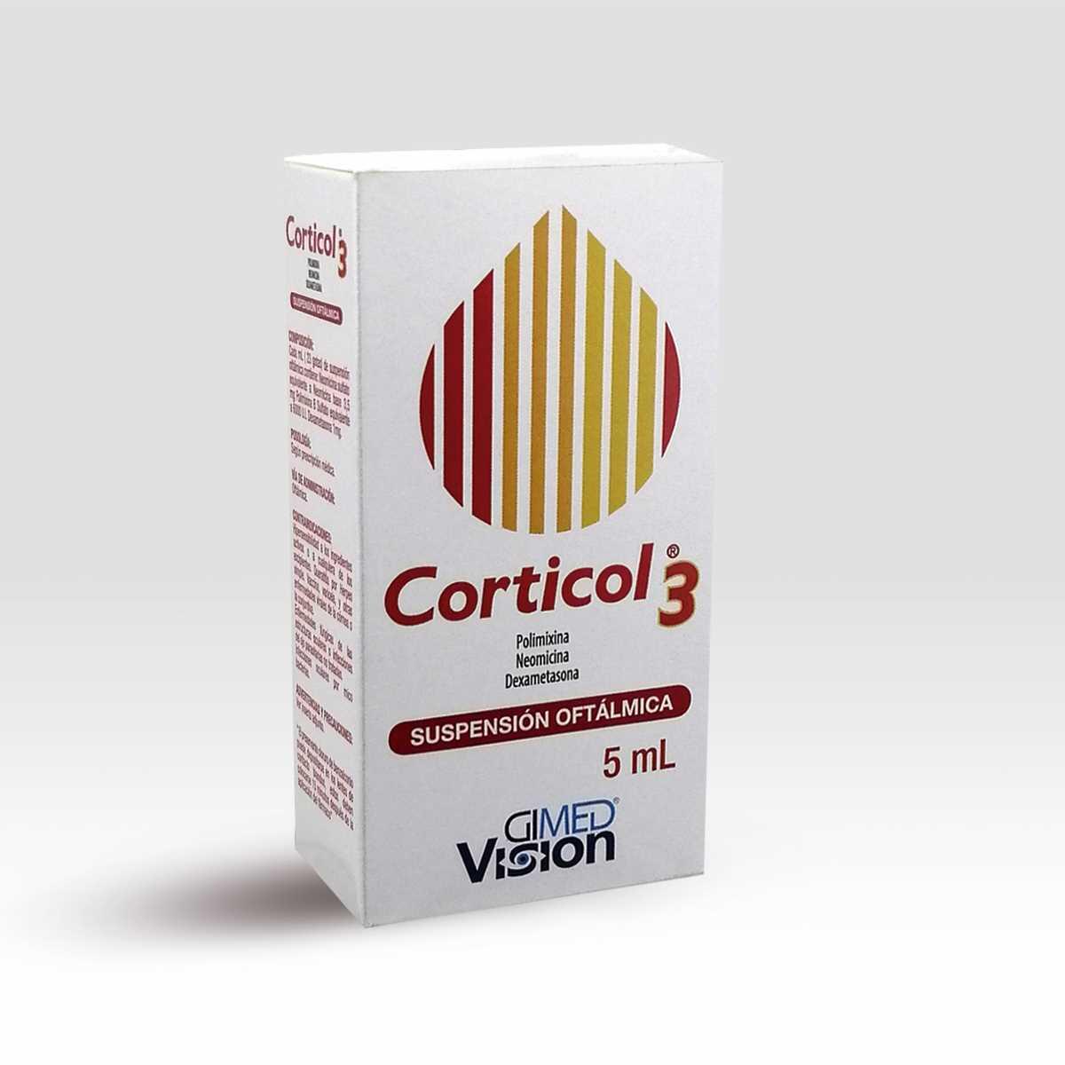 Corticol 3 Polimixina/neomicina/dexametasona Suspension Oftalmico X 5 Ml