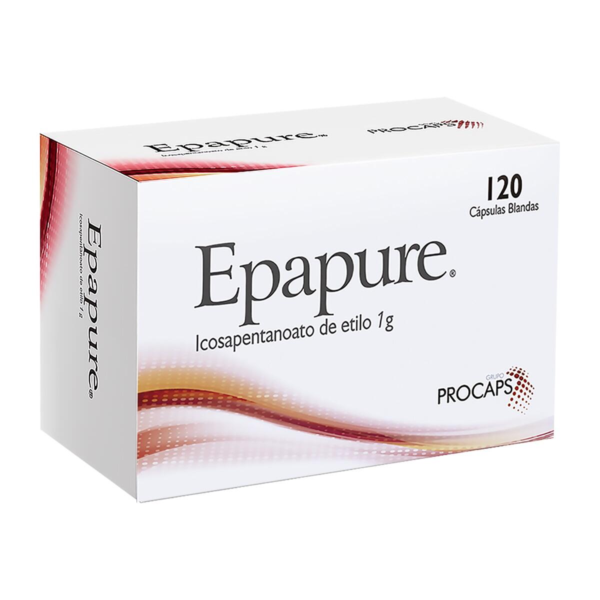 Epapure Icosapentanoato De Etil 1 Gr X 120 Cap