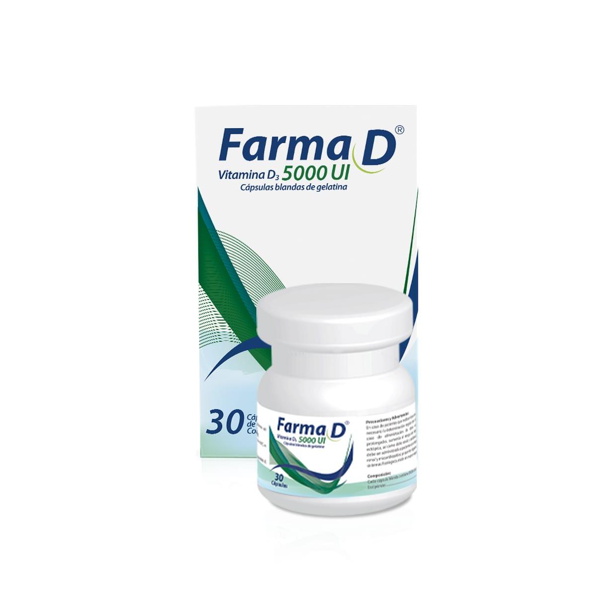 FARMA D (VITAMINA D3) 5.000 UI X 30 CAP