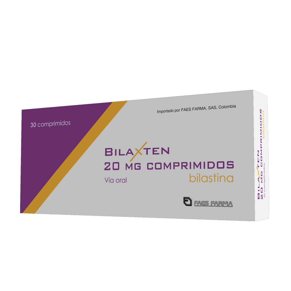 BILAXTEN 20 MG CAJA X 30 COMP