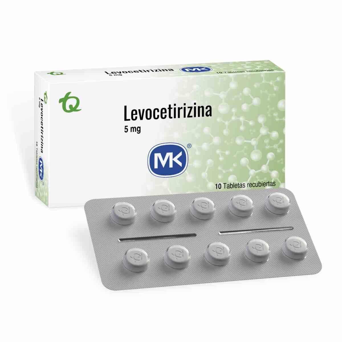 Levocetirizina 5 Mg Caja X 10 Tabl