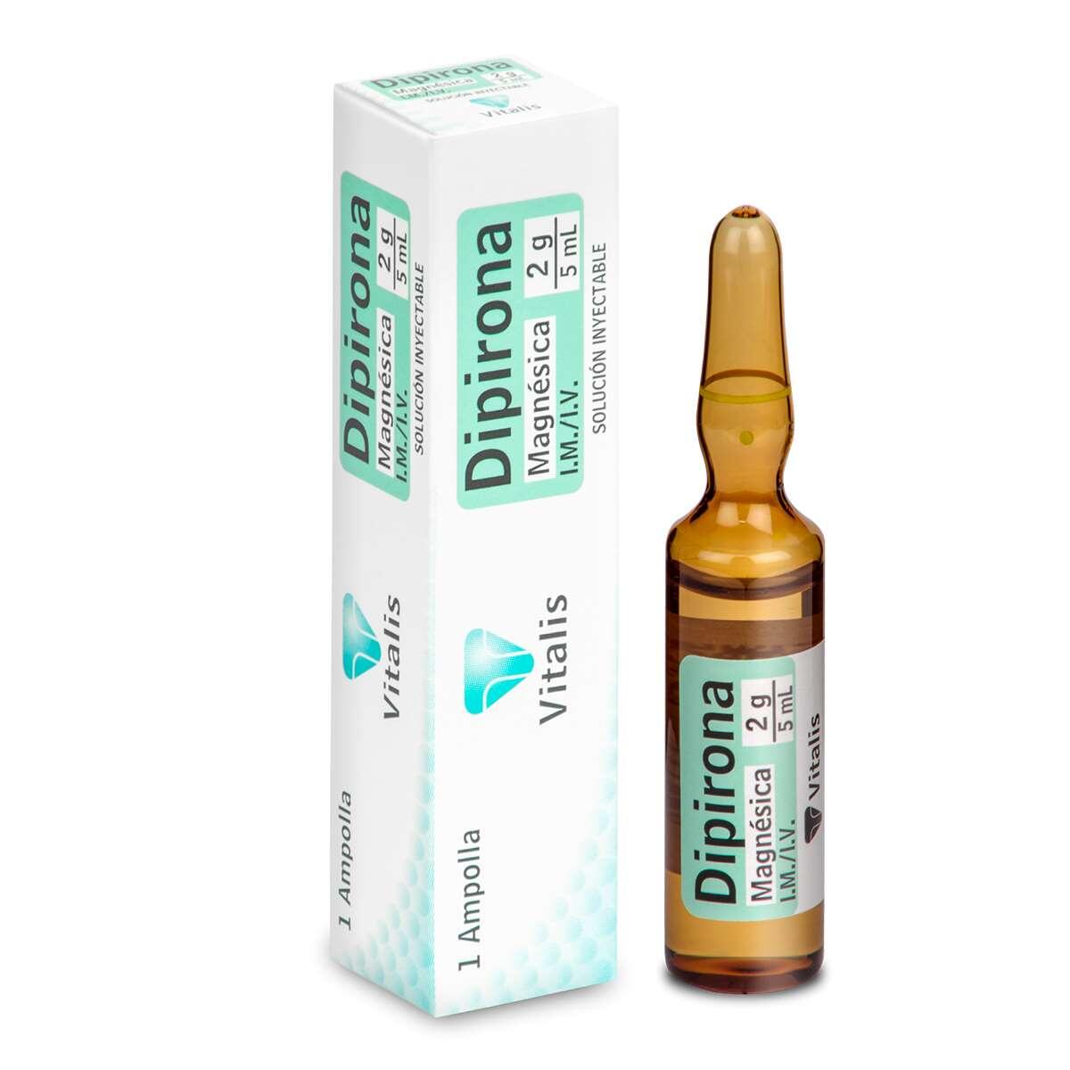 Dipirona Magnesica 2 Gr Im/iv Caja X 1 Amp X 5 Ml