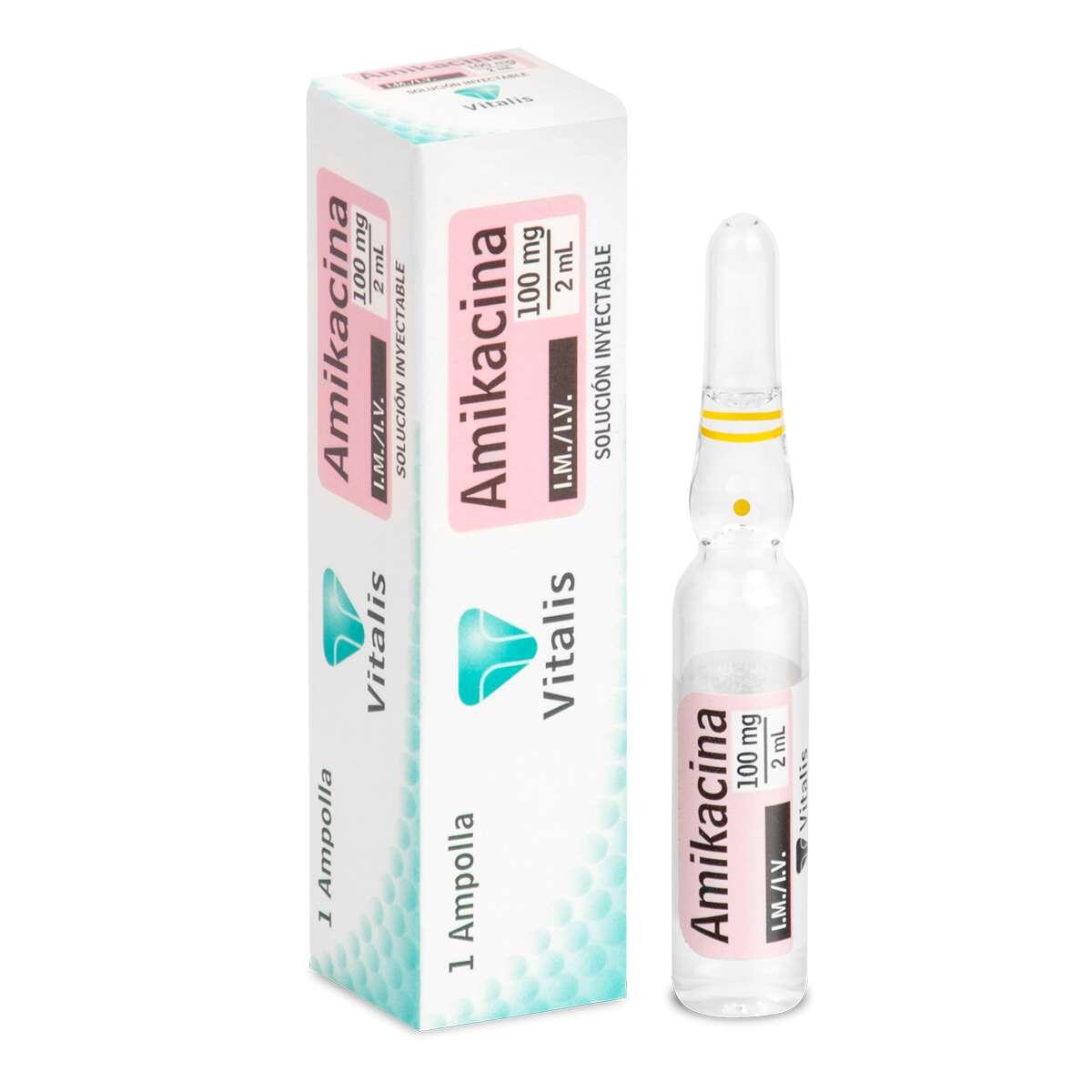 Amikacina 100 Mg/2 Ml X 1 Amp Im/iv - TuDrogueríaVirtual.com