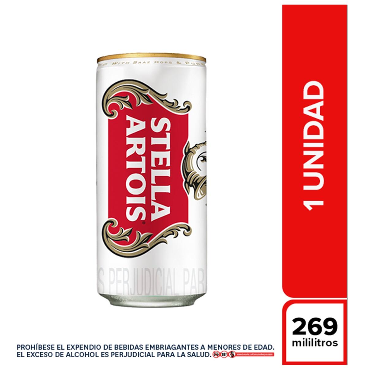 Cerveza Stella Artois Lata X 269 Ml