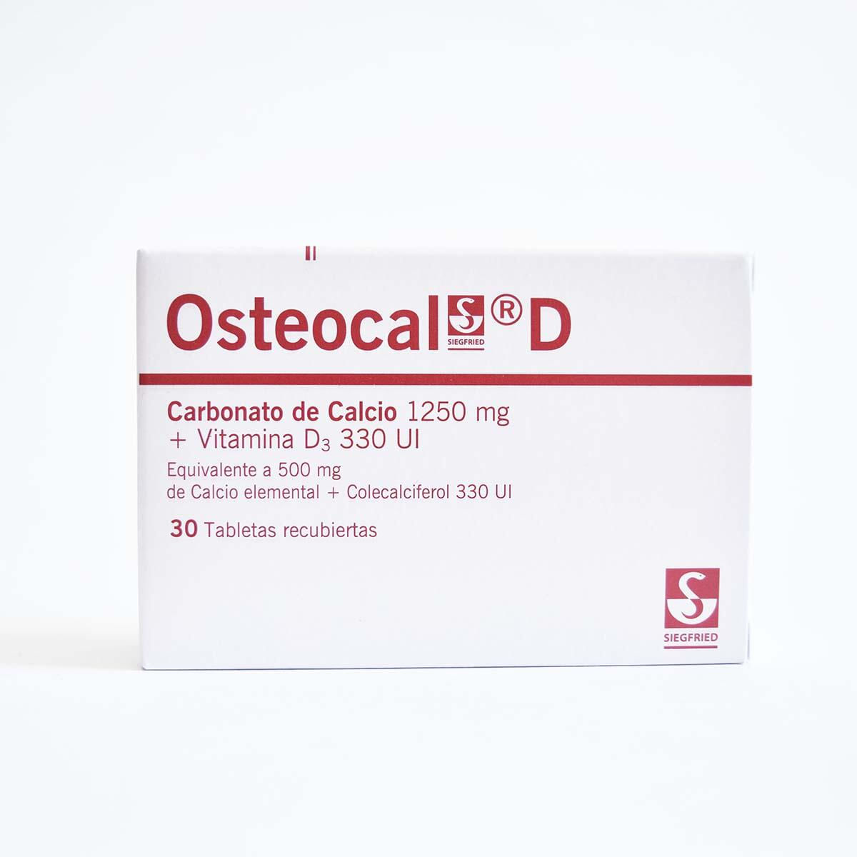 Osteocal D Carbonato De Calcio/vitamina D3 X 30 Tabl