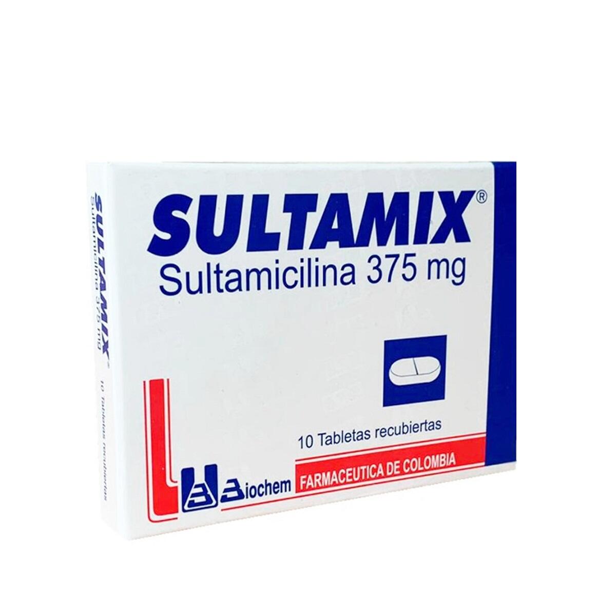 Sultamix Sultamicilina 375 Mg X 10 Tabl