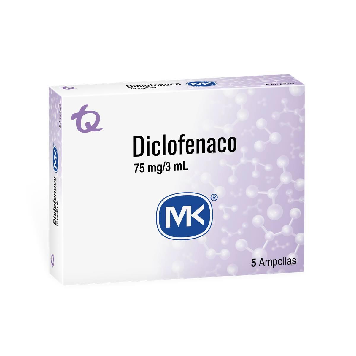 Diclofenaco 75 Mg/3 Ml X 5 Amp