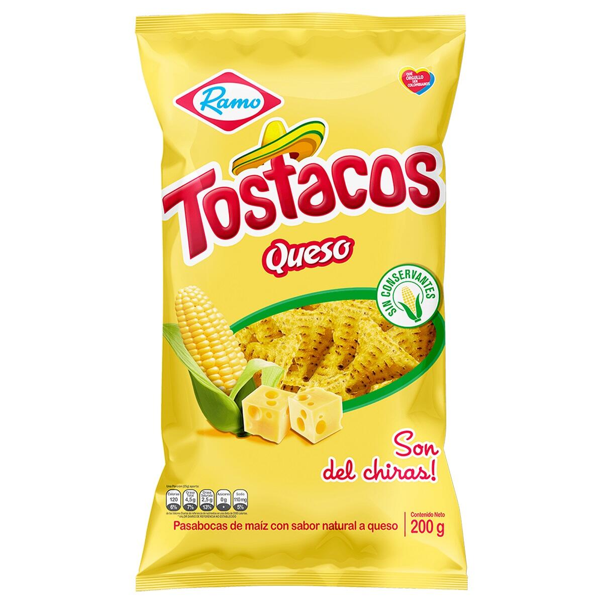 Tostacos Queso Ramo Pqte X 200 Gr