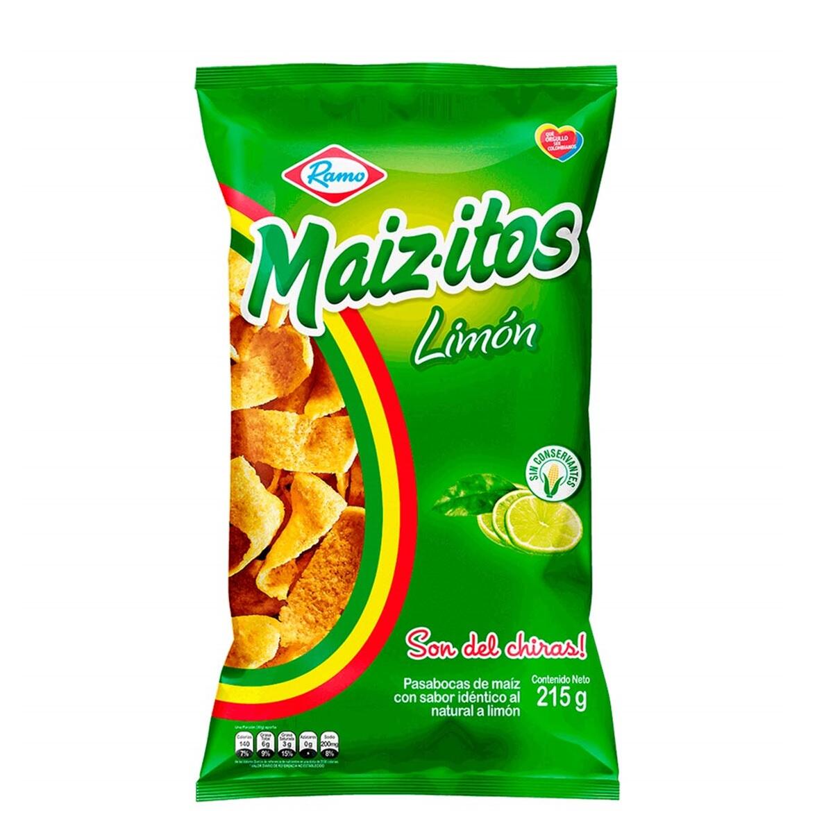 Maizitos Limon Ramo Pqte X 215 Gr