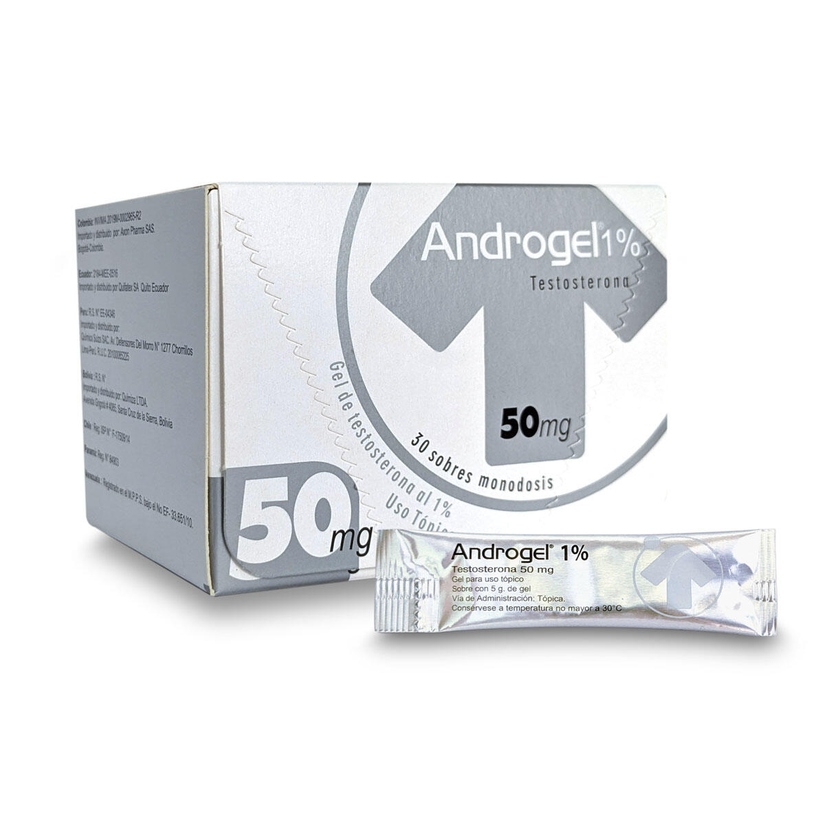 ANDROGEL 50 MG X 30 SOBRES
