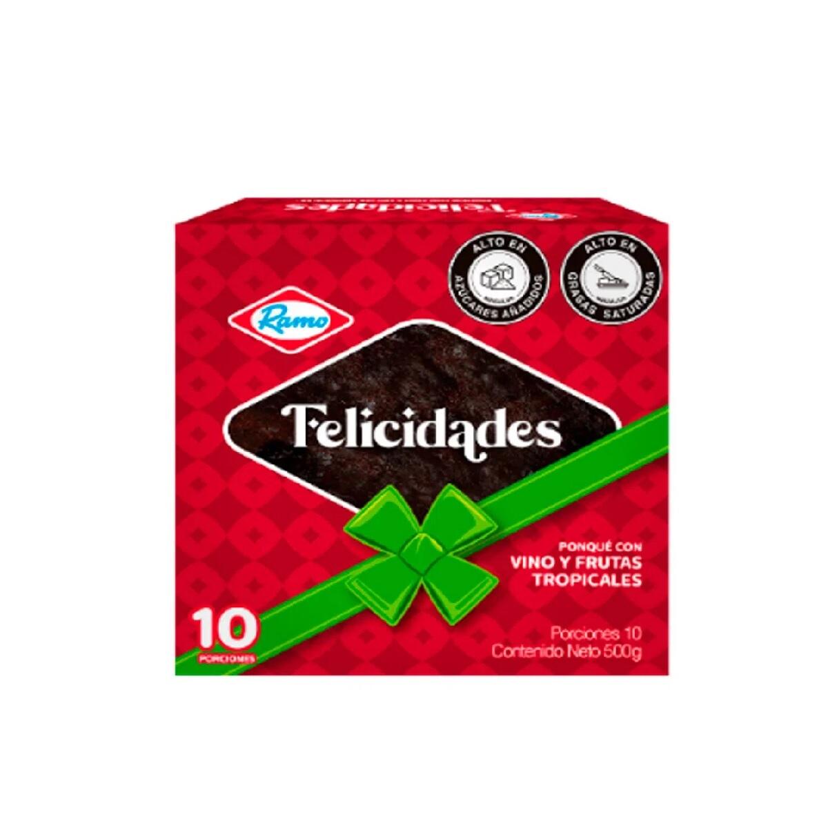 Ponque Ramo Felicidades X 500 Gr