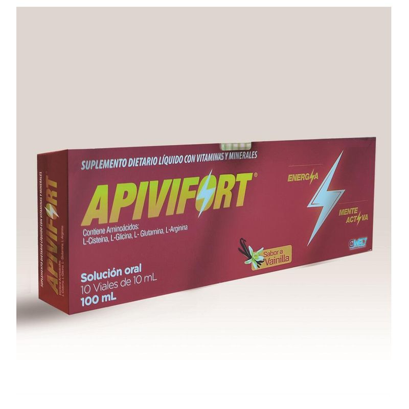 Apivifort Caja X 10 Amp X 10 Ml C/u - tudrogueriavirtual