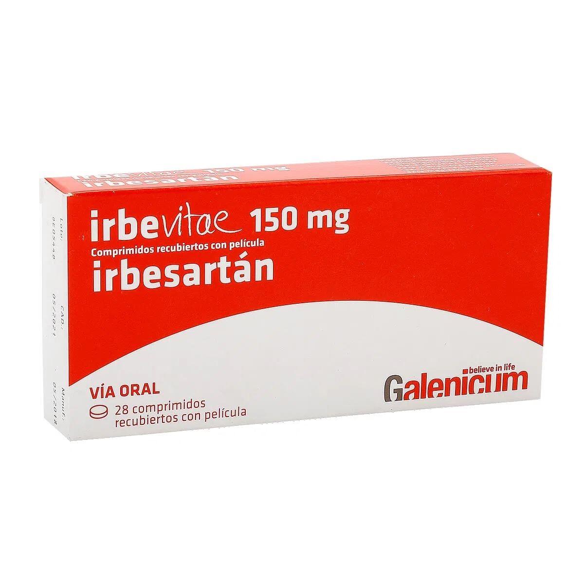IRBEVITAE 150 MG CAJA X 28 COMPRIMIDOS