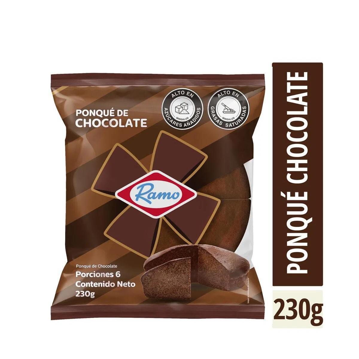 Ponque Ramo Chocolate Pqte X 230 Gr