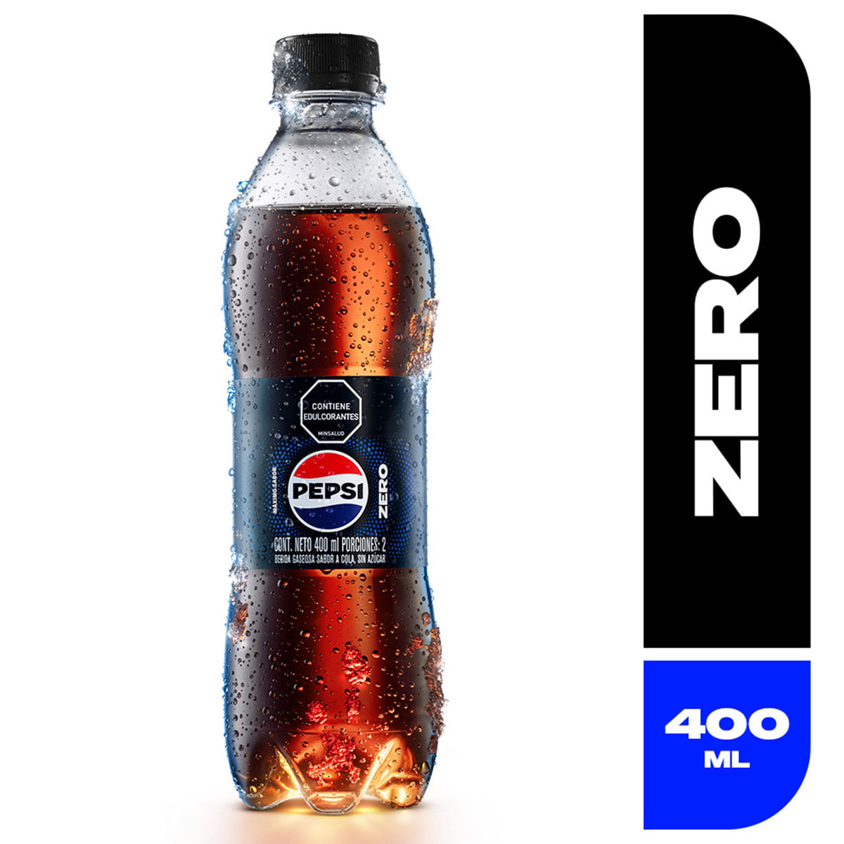 Gaseosa Pepsi Cero Botella X 400 Ml
