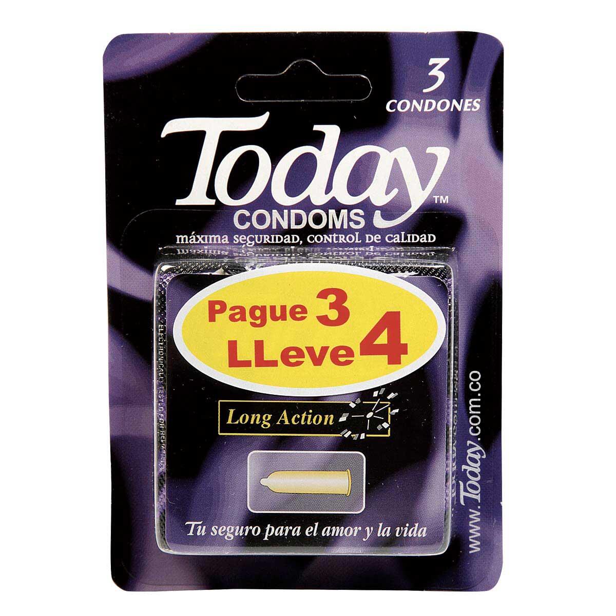 Condones Today Long Action Blister Pague 3 Lleve 4 Und - tudrogueriavirtual