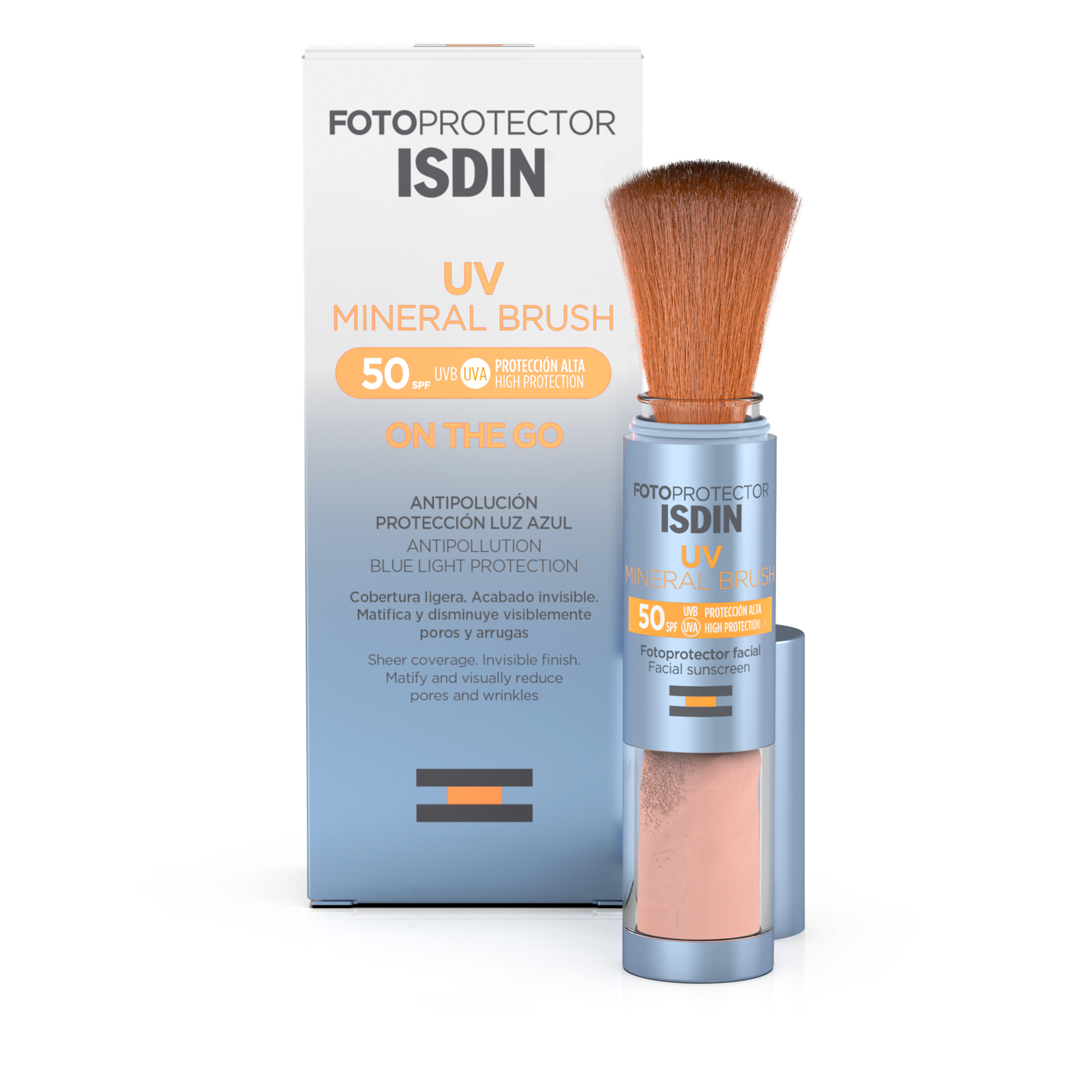 Fotoprotector Isdin Uv Mineral Brush Spf 50 Frasco X 2 Gr