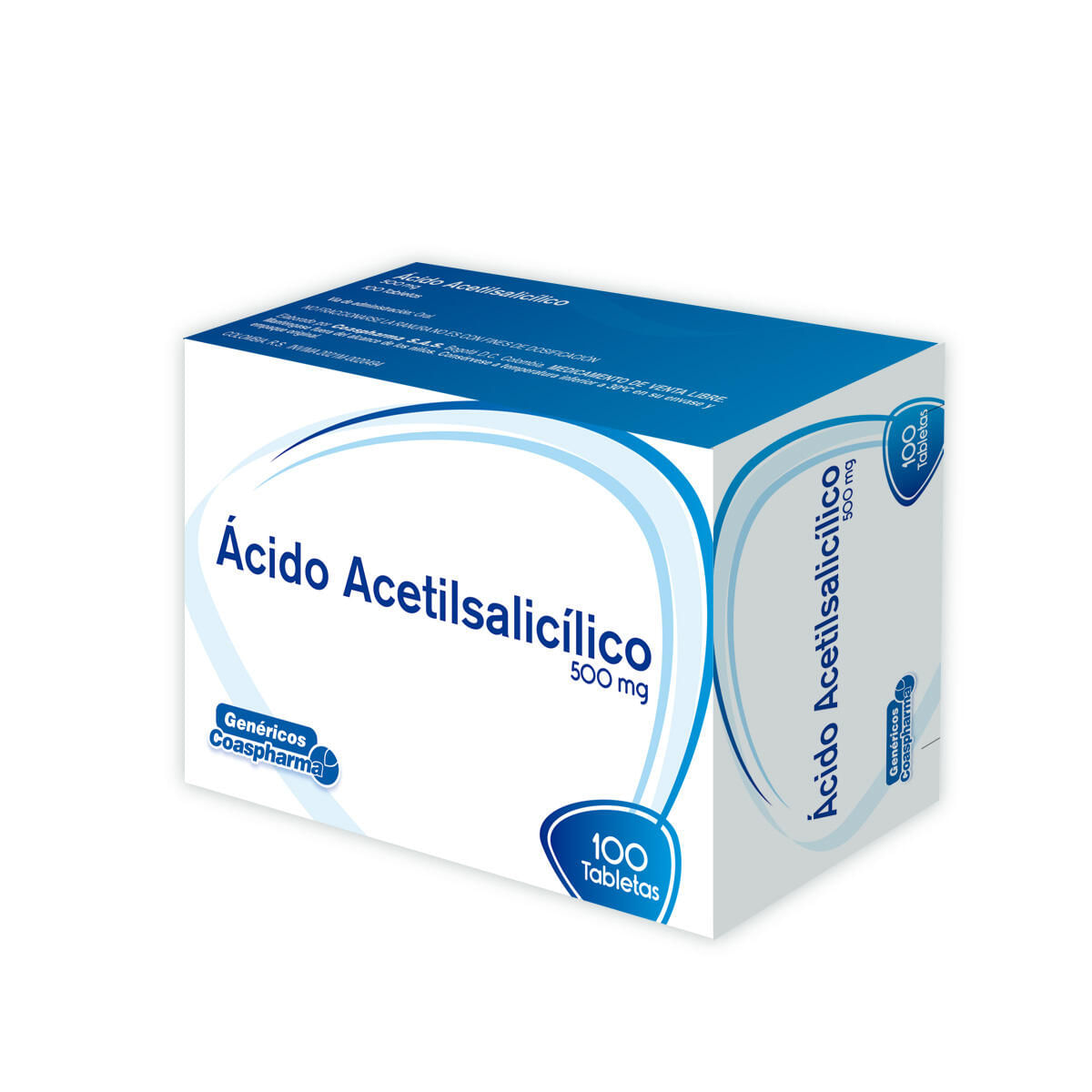Acido Acetilsalicilico 500 Mg Caja X 100 Tabl