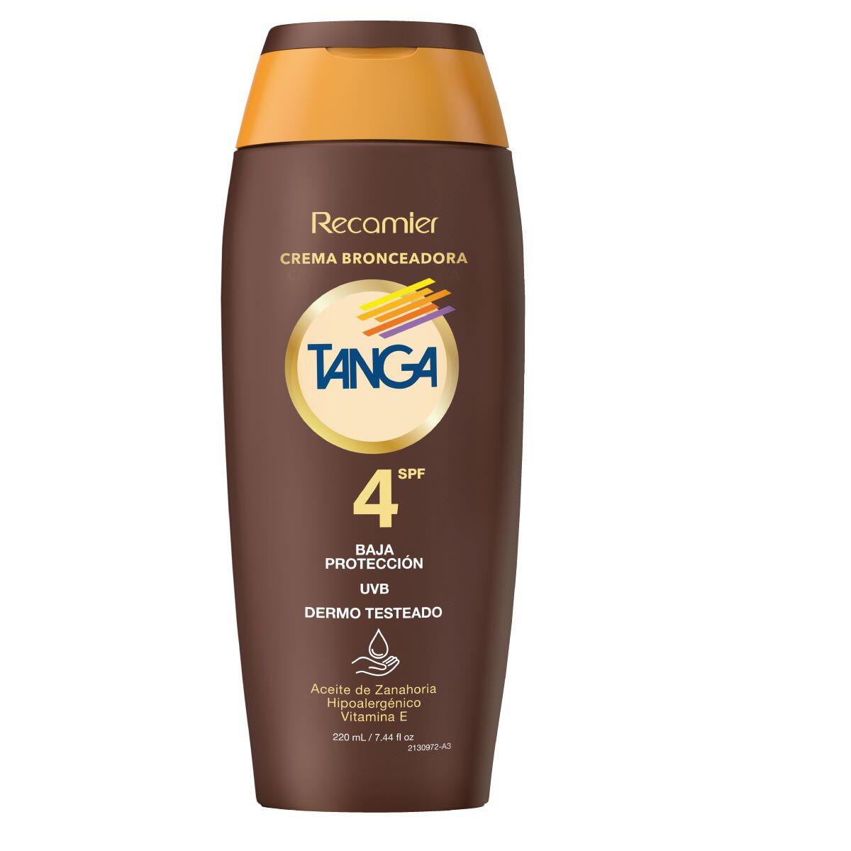 Bronceador Tanga Spf 4 Crema X 220 Ml