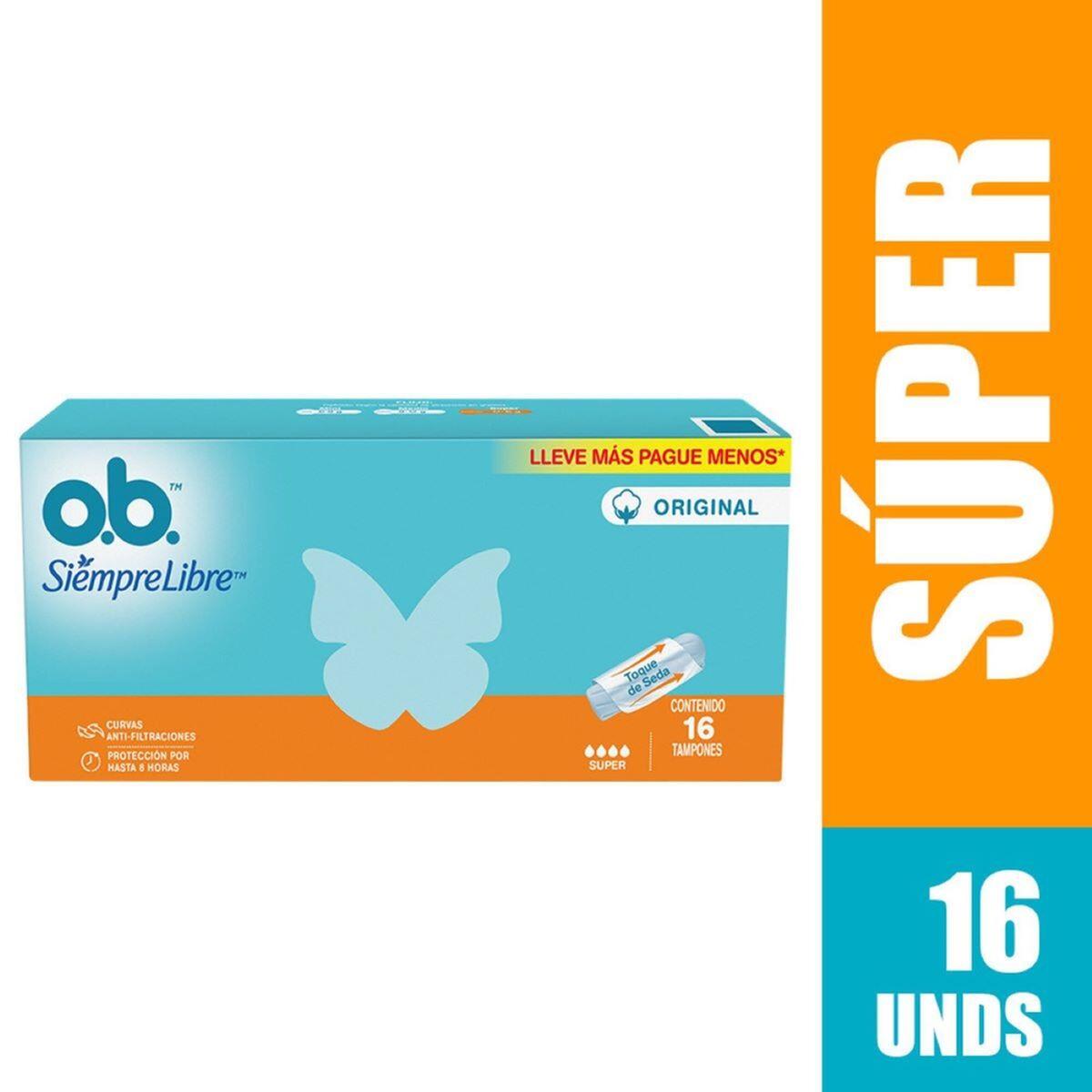 Tampon Ob Super Original Caja X 16 Und