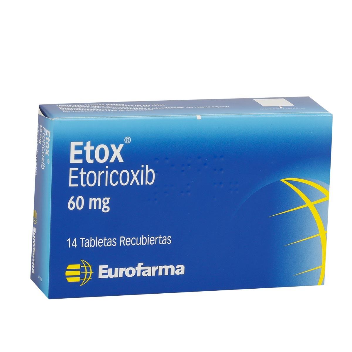 ETOX 60 MG CAJA X 14 TAB