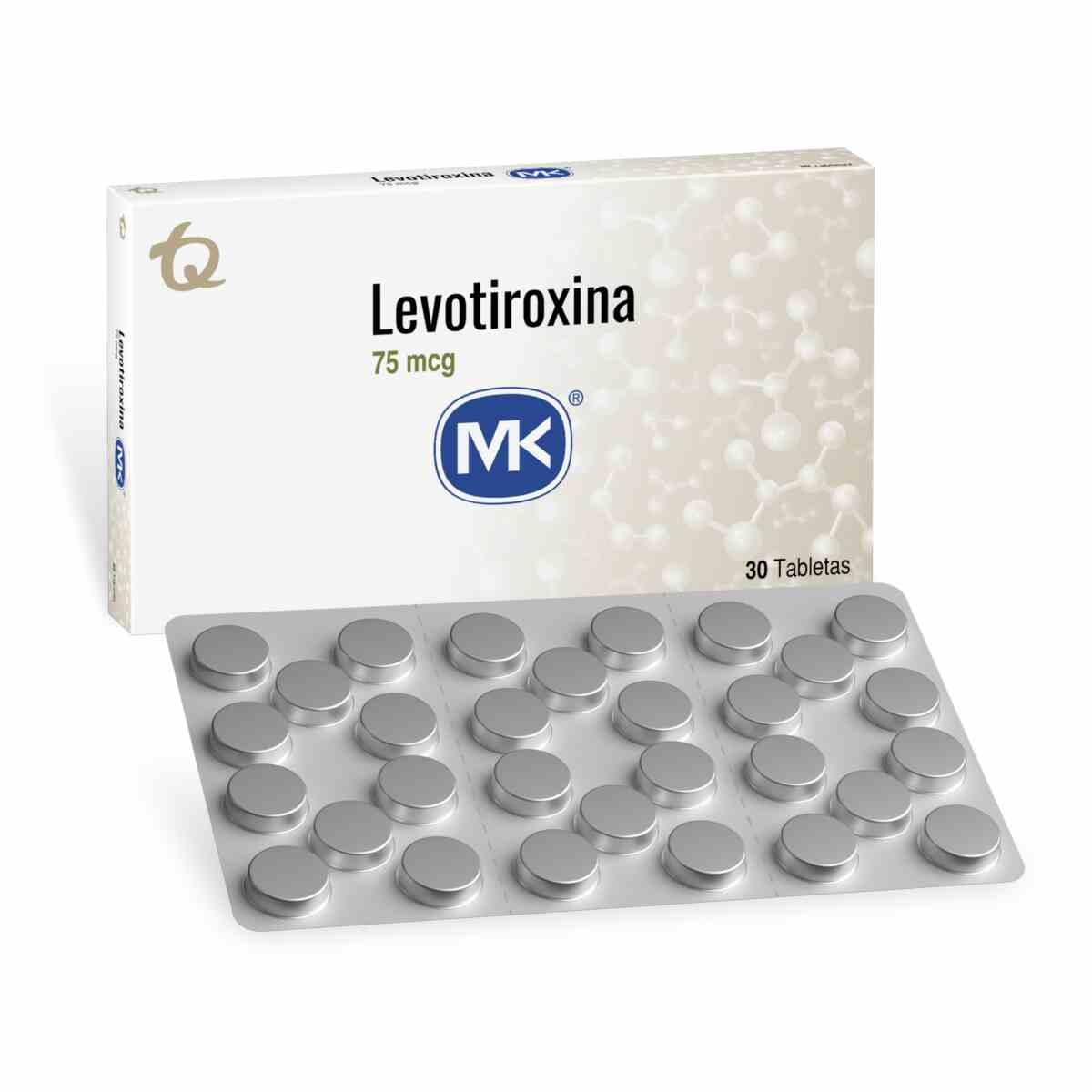 Levotiroxina 75 Mcg Caja X 30 Tabl